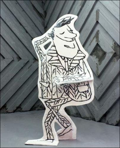 Expo: "Porcine Lout in the Mirror Lounge" de Mick Peter, Galerie Crèvecoeur